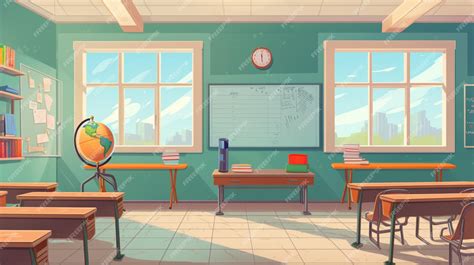 Premium Vector Classroom Background Vector