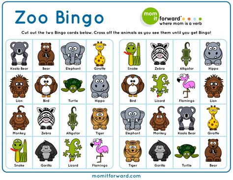 Animal Bingo Cards Printable Printable Free Templates