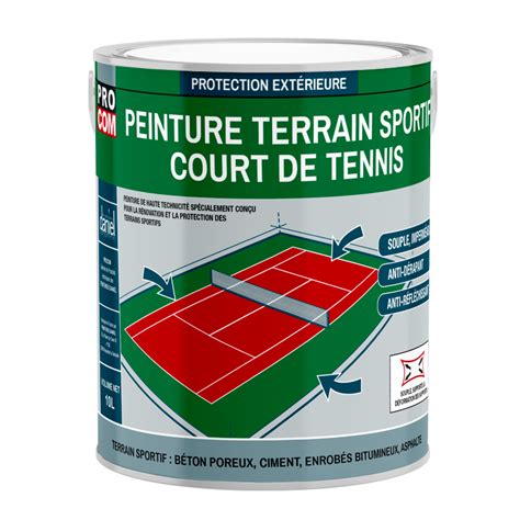 Peinture tennis peinture terrain de sport rénovation et protection de