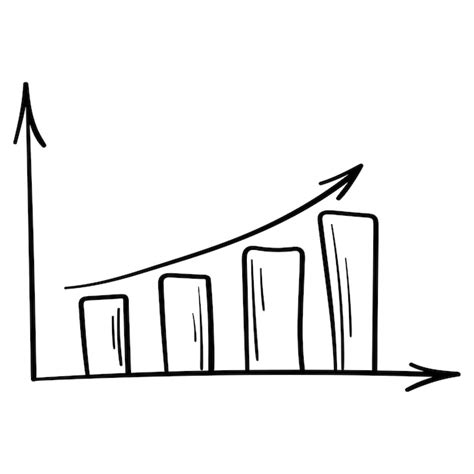 Premium Vector Doodle Sticker Project Success Graph