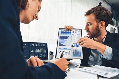 Busy Analyst Team In Office Analyzing Financial Data Analysis Entity