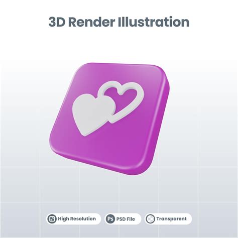 Premium Psd 3d Render Valentine With Laptop Icon For Ui Ux Web Mobile
