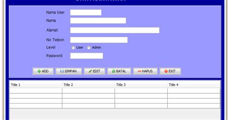 Iptek Dan Bisnis Membuat Form Karyawan Dengan Java Netbeans