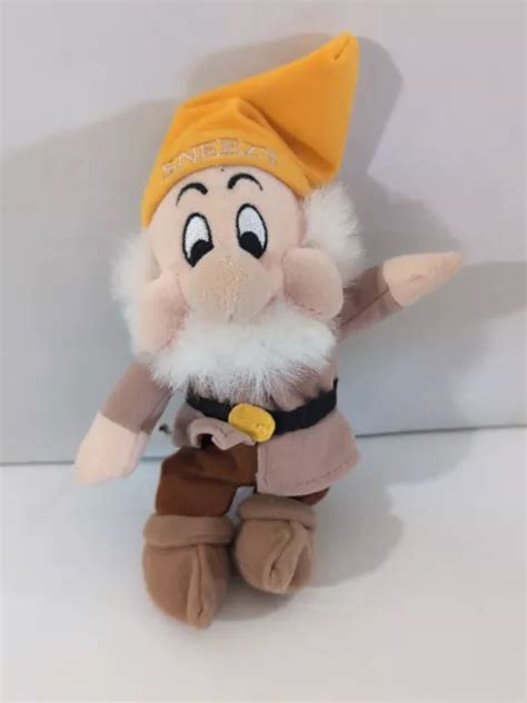 Disney Store Snow White And 7 Dwarfs Sneezy 6” Tall Stuffed Animal Plush