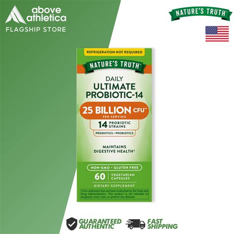 Natures Truth Ultimate Probiotic 14 25 Billion Cfu 60 Capsules 14