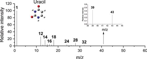 Comparison Of Mpi Mass Spectra Of Uracil And Adenine At 355nm