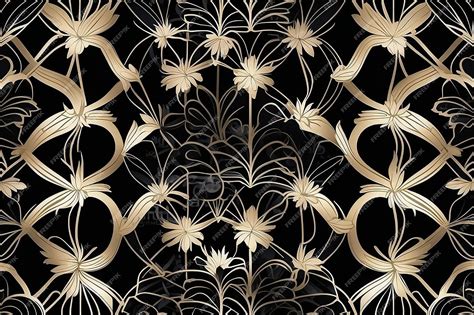 Premium Photo Art Deco Classic Style Pattern Background