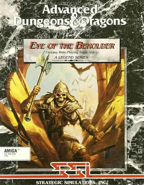 Advanced Dungeons Dragons Eye Of The Beholder Fiche RPG Reviews