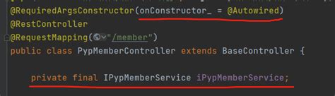 代码service方法都报 Parameter 0 Of Constructor In Comfanxx Required A