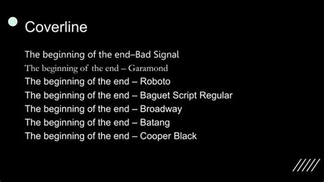 research task 6 different types of font types ppt