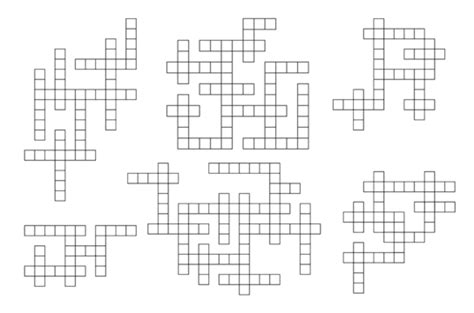 Crossword Game Grid Puzzle Blank Iq White Box Png And Vector With