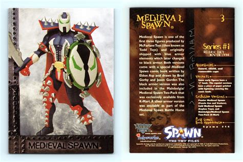Medieval Spawn 3 Spawn The Toy Files 1999 Inkworks Trading Card
