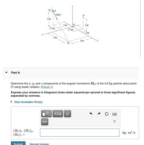 Determine The X Y And Z Components Of The Angular Chegg