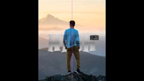 How To Add Text Infront Of Image Easily Using Photoshop Shorts Youtube