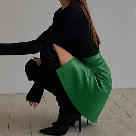 Diane Faux Leather Skirt Space Shot