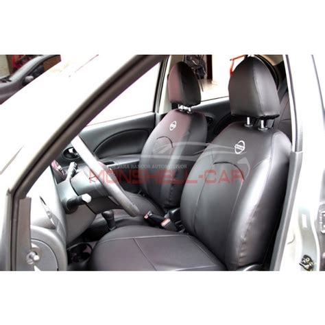 Capas Bancos Carro Couro P Nissan March 1 6 Sv Cvt Flex 2020 Shopee