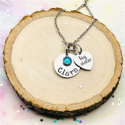 Hand Stamped Sister Etsy