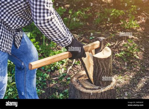 Axe In Tree Stump Hi Res Stock Photography And Images Alamy