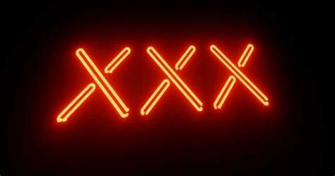 Neon Sex Sign As Illuminated Advertising Stock Video Pond5
