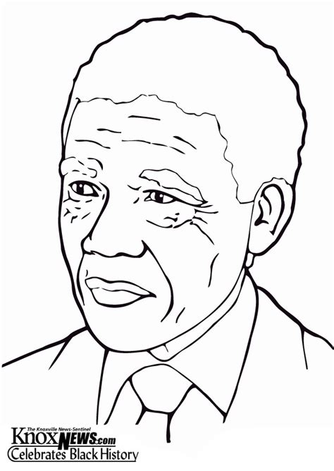 Desenho Para Colorir De Nelson Mandela Imagens Gr Tis Para Imprimir