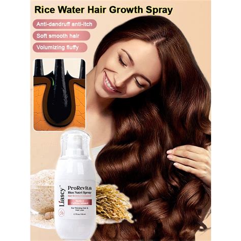 Rice Water Hair Growth Spray Hair Root Repair Spray For Dense Hair