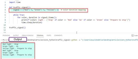 Traffic Signal Program In Python