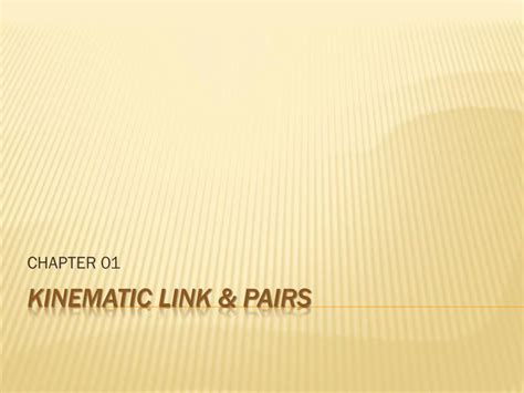 Pdf Chapter 01 Kinematic Link And Pairs Pcpolytechnic Of Same Machine