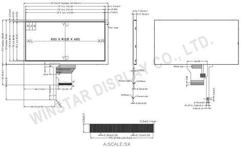 7 Tft Touch Screen Tft Lcd Displa Module Touch Screen Display Module