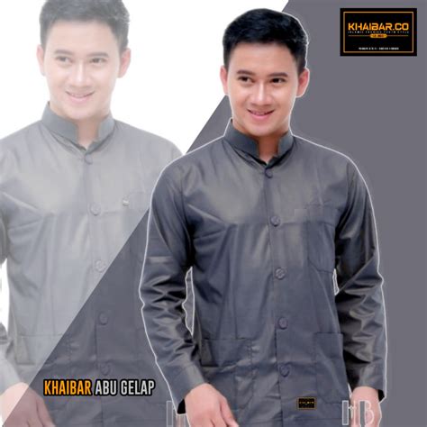 Jual Baju Koko Khaibar Model Koko Haibah Habaib Polos Pria Habib Baju