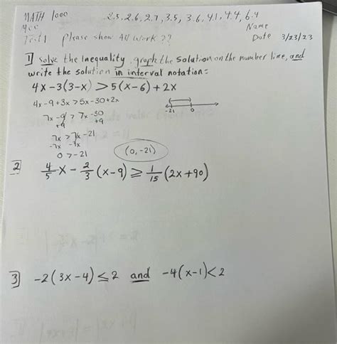 Solved I Solve The Inequality Graph The Solation On The Chegg
