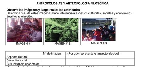 Observa las siguientes imágenes y luego realiza las actividades