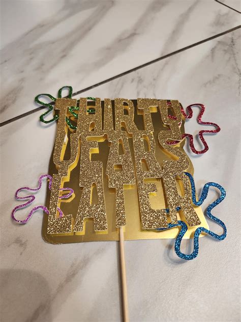 Sponge Themed Cake Topper Etsy