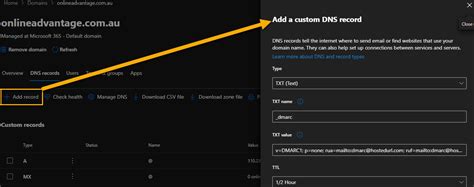 Dns Dmarc Settings For Email Help For Online Advantage