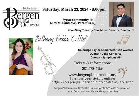 Mar 23 Bergen Philharmonic S 88th Season Concert II Paramus NJ Patch