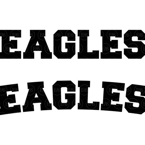 Eagles Logo Font Etsy
