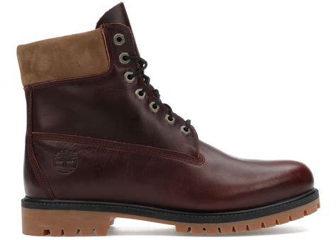 Timberland 6 Heritage Premium Waterproof Boot Root Beer Mens