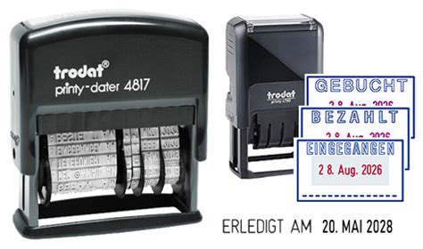 Standard Datumsstempel Mit Fertigtext Kaufen