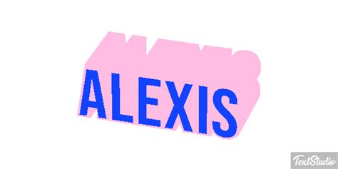 Alexis Name Animated  Logo Designs