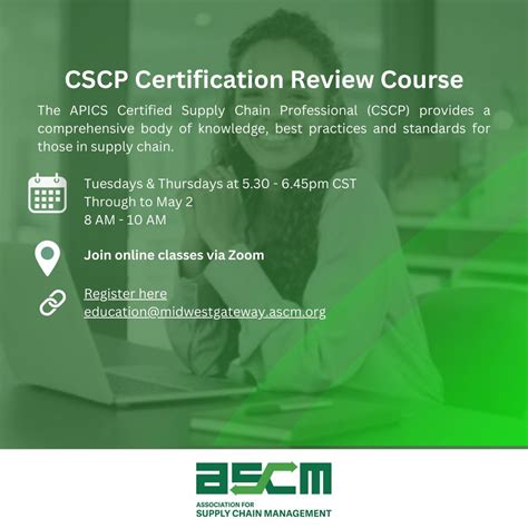 Ascm Midwest Gateway Chapter On Linkedin Cscp