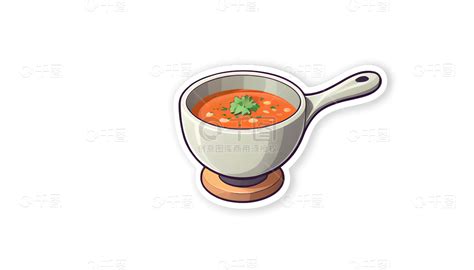 厨房用品ai数字艺术 厨房用品汤勺卡通贴纸 Ai平面元素免费下载png格式4032像素编号70742689 千图网