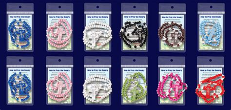 Wood Corded Rosary Assorted Colours Carlo Catholic Services Ltd