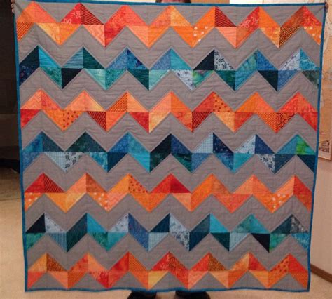Chevrons Using Hsts Chevron Quilt Modern Quilts Quilting Designs