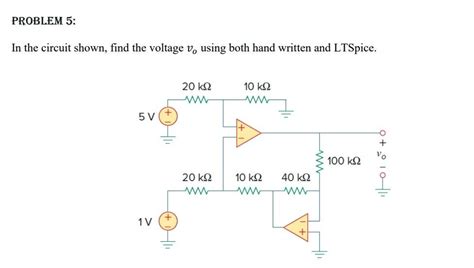 Problem In The Circuit Shown Find The Voltage Vo Chegg