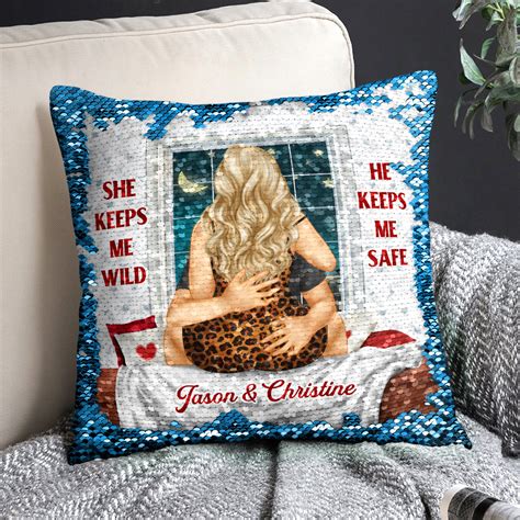 She Keeps Me Wild He Keeps Me Safe T For Couples Husband And Wif