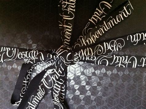 Calligraphy For Ribbons Calligraphy Ribbon