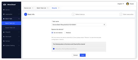 Step Select Device By Device SN Upload File Or Device Label