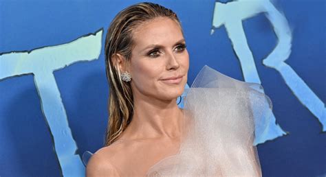 Heidi Klums Water Inspired Spin On The Naked Dress Was The Star Of The