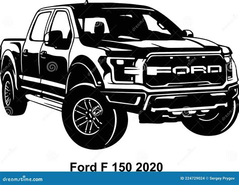 Pickup Truck Side View Icon Linear Vector Illustration From
