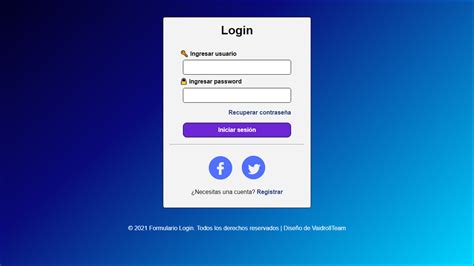 Vaidrollteam Plantillas Y DiseÑos De Login En Html Y Css 1