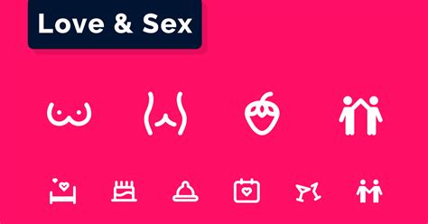 Love And Sex Icons Set Icons Ft Love And Pron Envato
